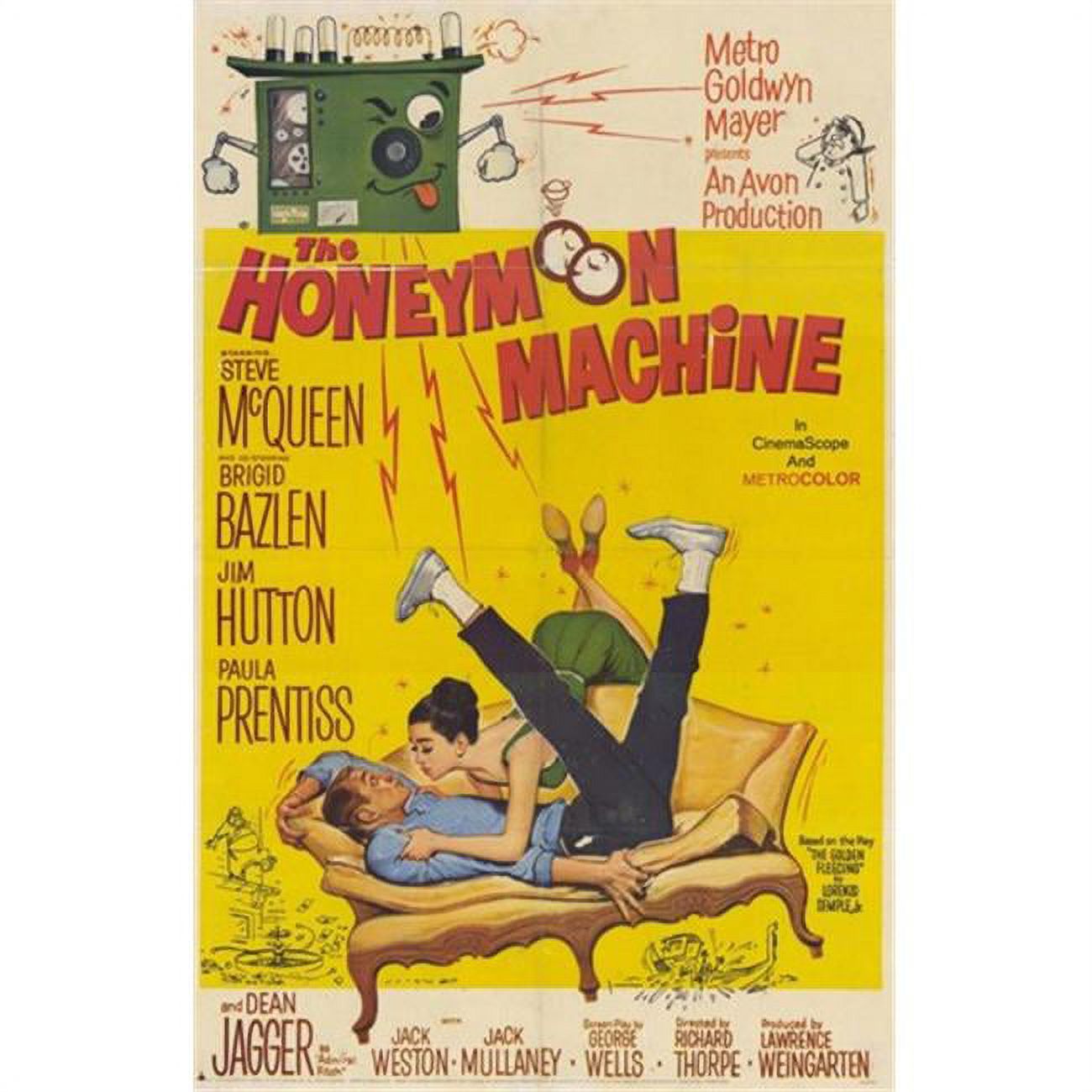 The Honeymoon Machine Movie Poster - 11 x 17 in. - Walmart.com