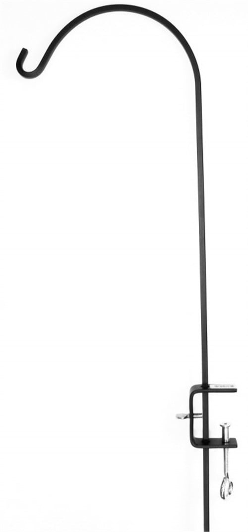 The Hookery Adjustable Single Deck Hook with Clamp, Black - Walmart.com