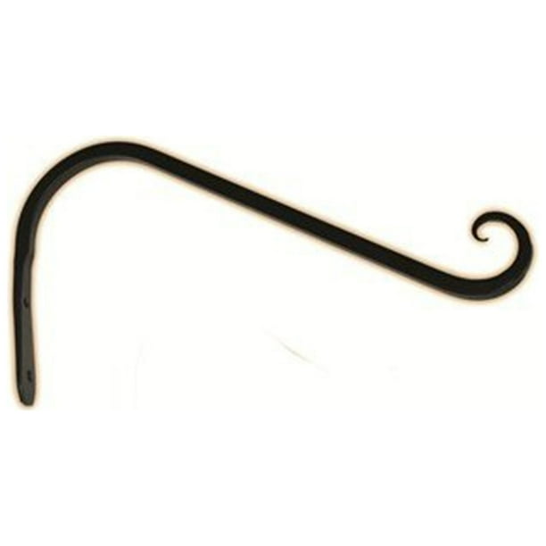 The Hookery (#B19) Steel Angled Upturned Curved Hanger, Black - 12 ...