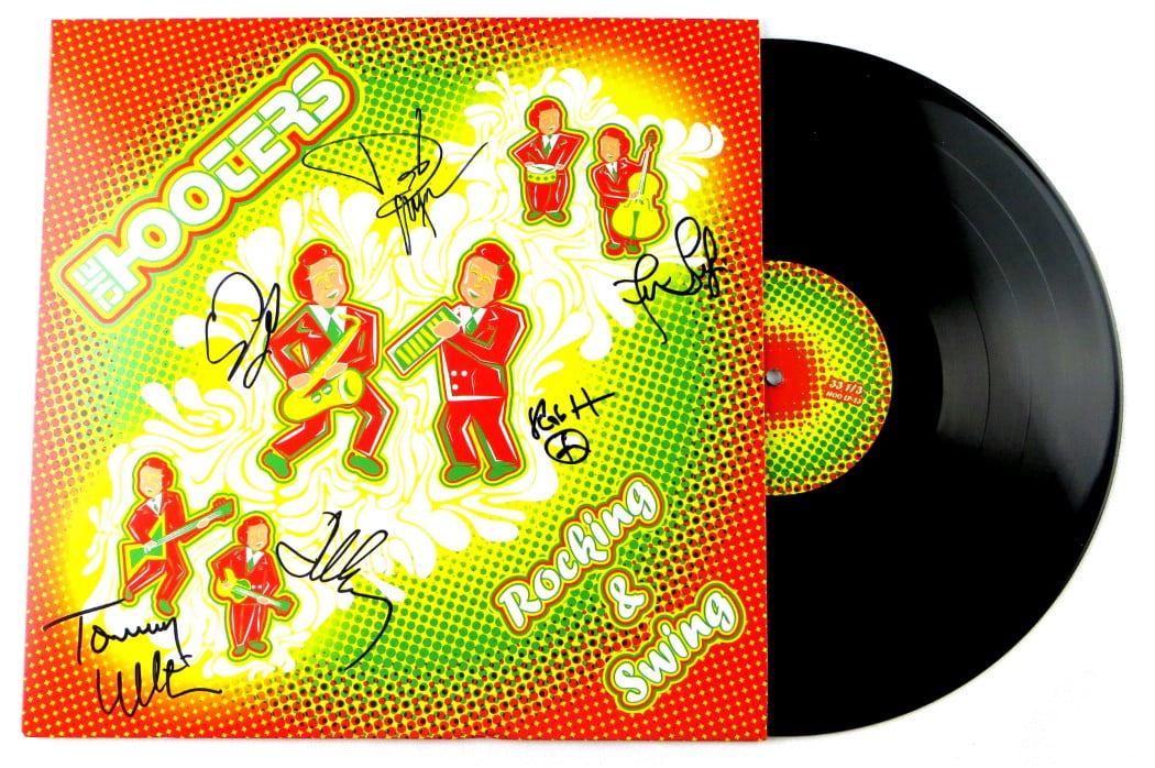 The Hooters Band Signed Autographed Record Album Cover Rocking and ...