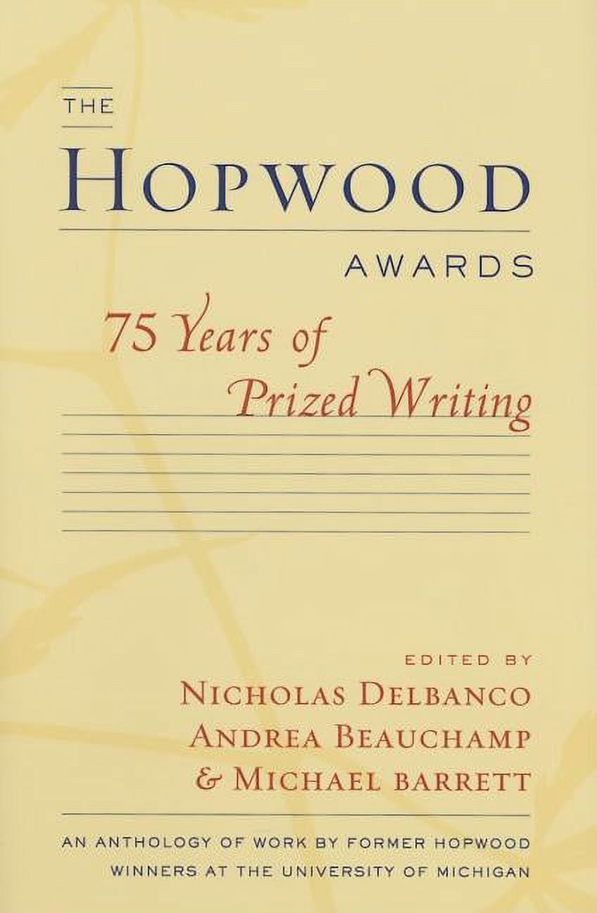 The Hopwood Awards, (Hardcover) - Walmart.com