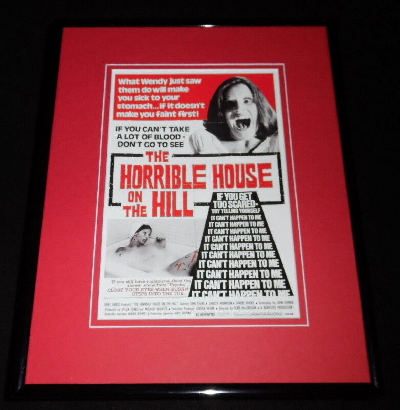 The Horrible House on the Hill Framed 11x14 Poster Display Gene Evans ... The Horrible House on the Hill Framed 11x14 Poster Display Gene Evans ...