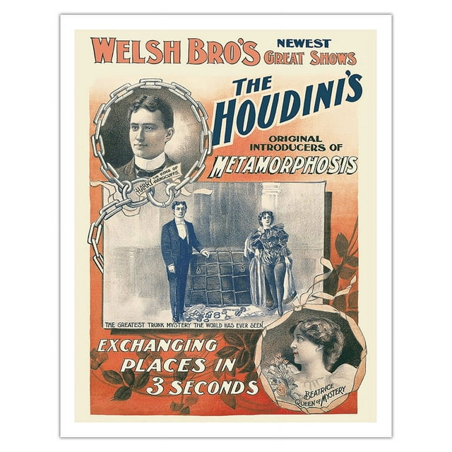 The Houdini’s - Harry and Beatrice Houdini - Welsh Brothers Circus ...