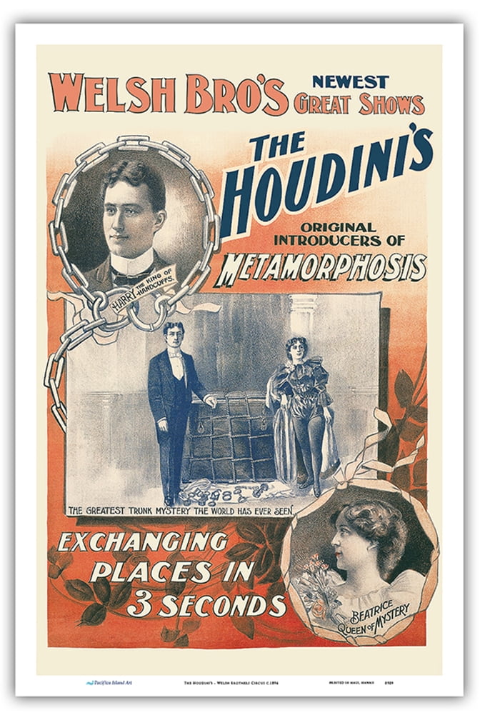 The Houdini’s - Harry and Beatrice Houdini - Welsh Brothers Circus ...
