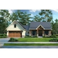 The House Designers THD-9283 Small Rustic Ranch Plan with Split ...