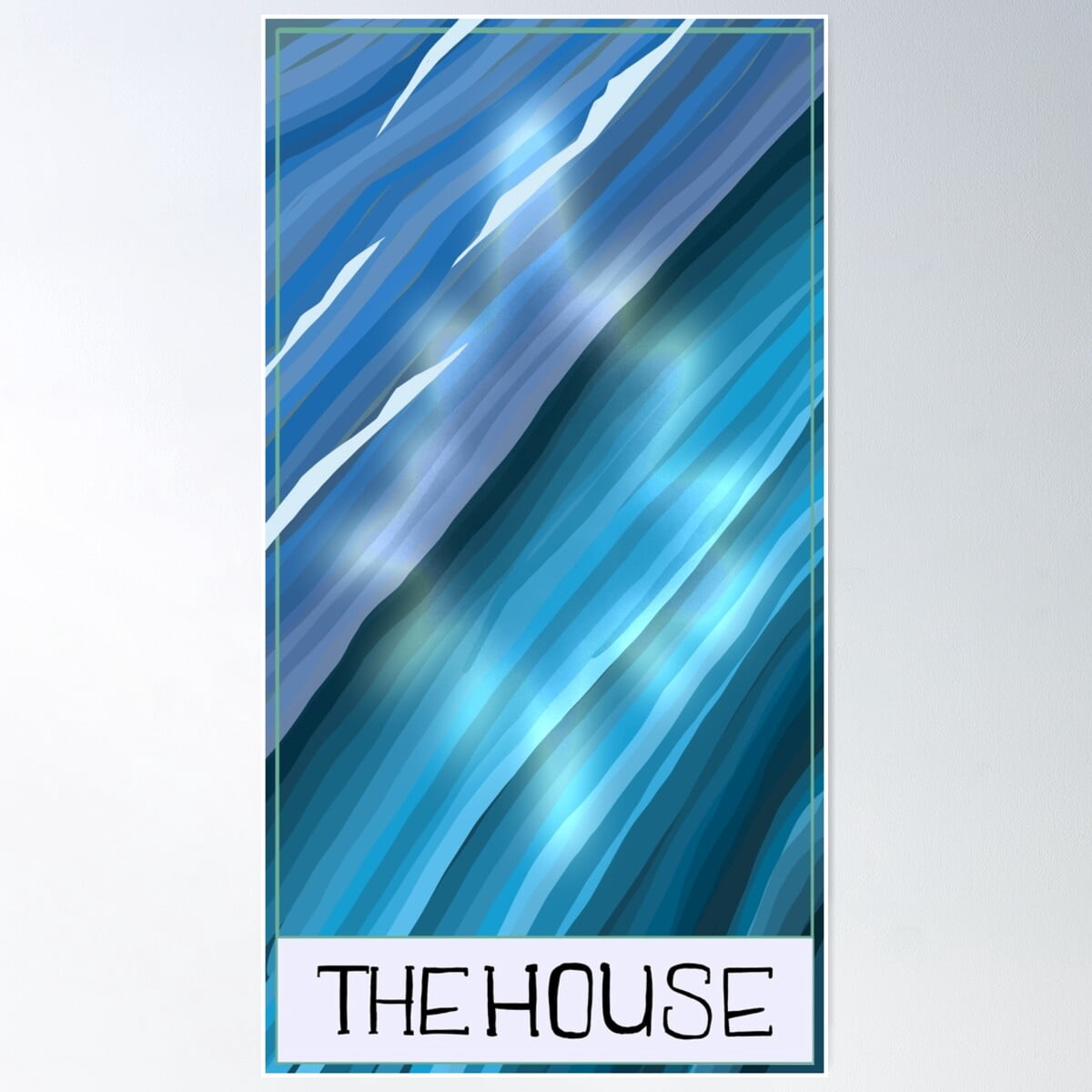 The House Tarot Card Poster Wall Art, Modern Wall Decor For Living Room ...