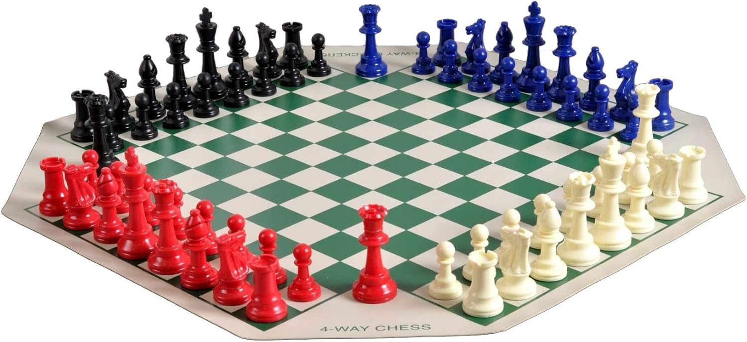 The House of Staunton Four Player Chess Set Combination - Triple ...