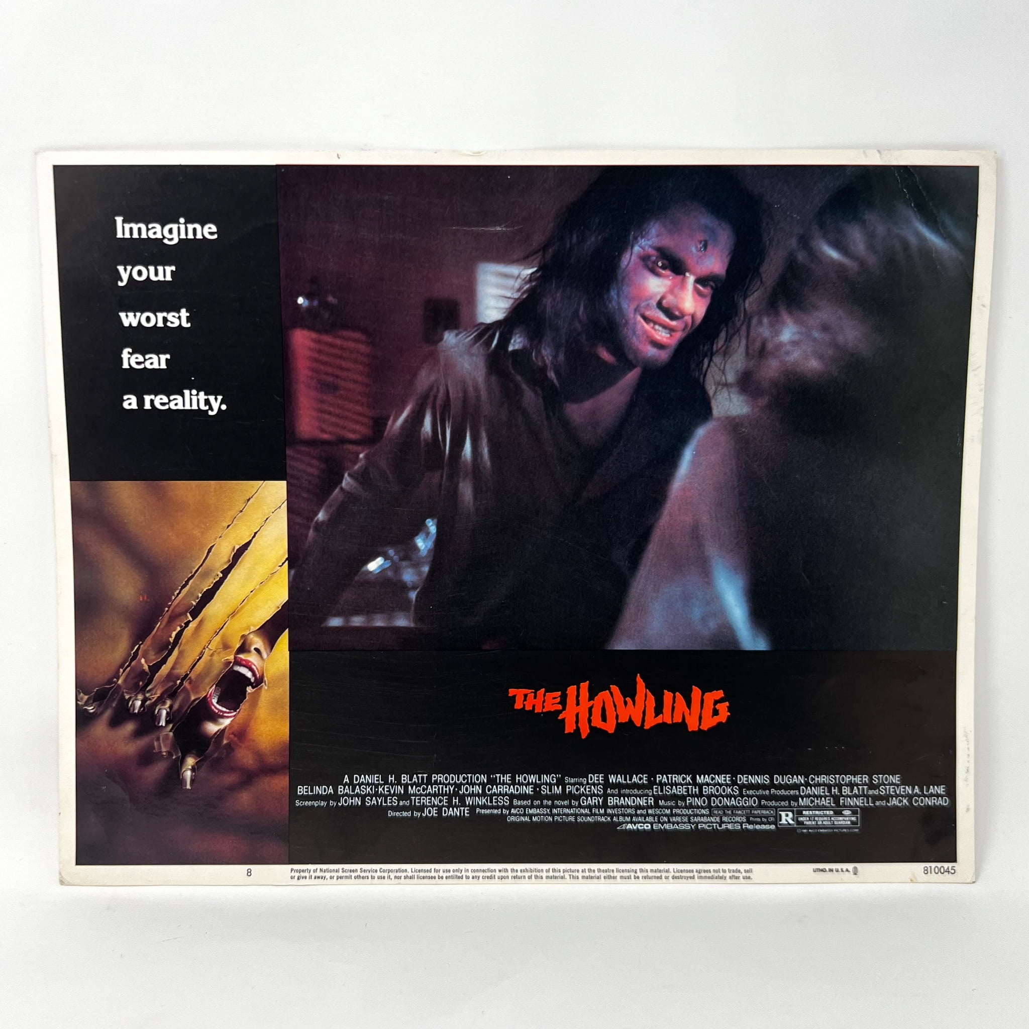 The Howling Horror Collectible movie Lobby Card No.8 - Walmart.com