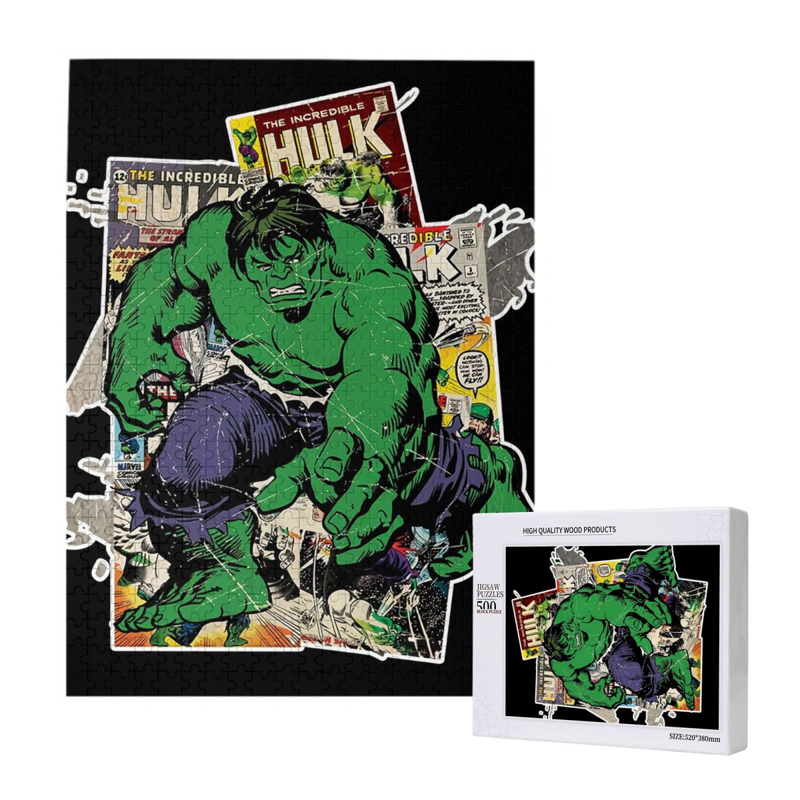 The Hulk Anime Puzzles Boys Girls Teens 300/500/1000 Piece Wooden ...