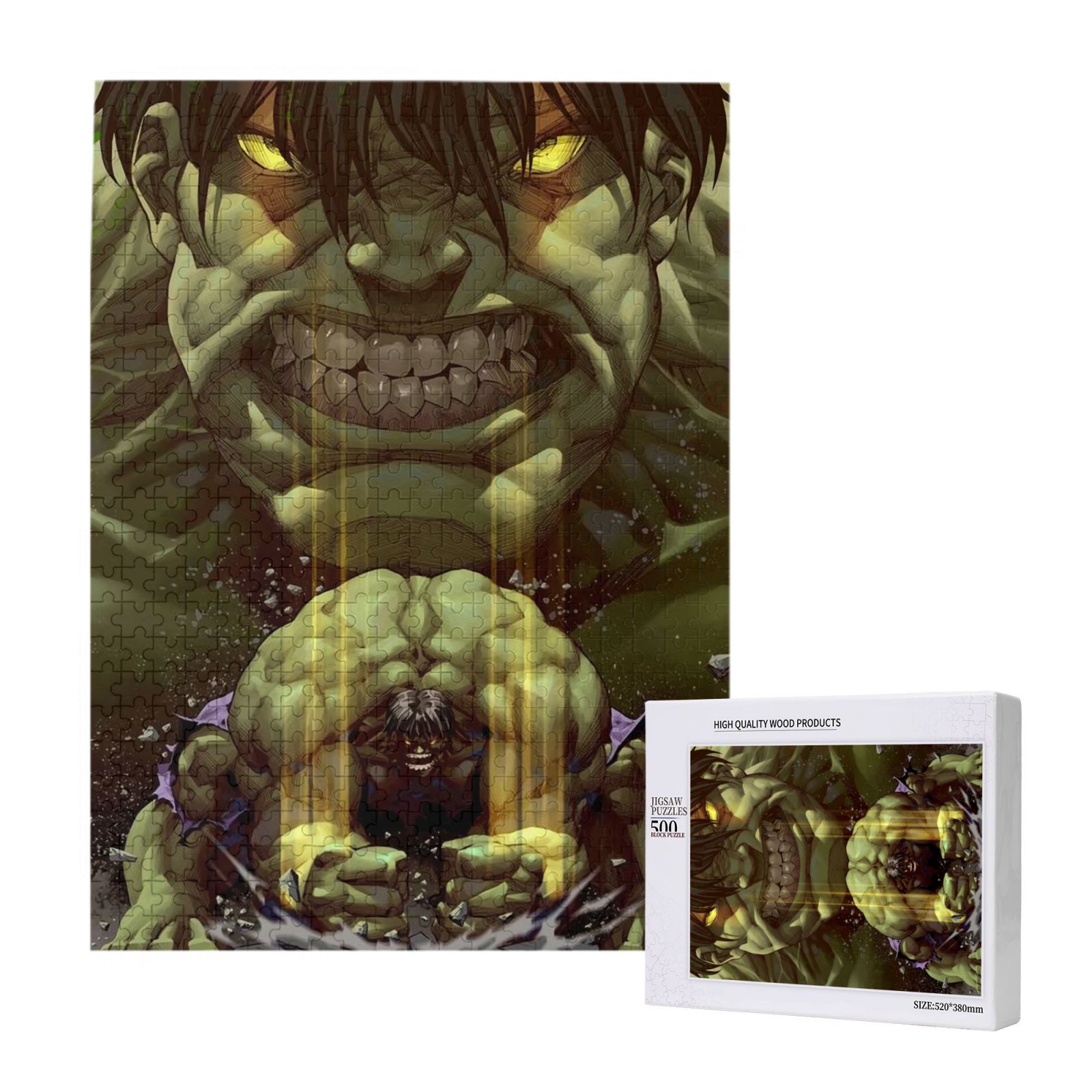 The Hulk Anime Puzzles Boys Girls Teens 300/500/1000 Piece Wooden ...