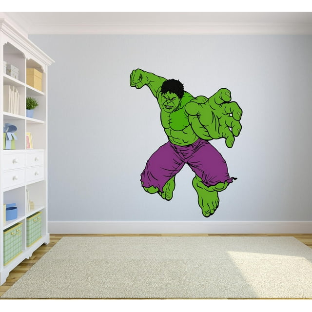 Design with Vinyl Hulk The Avengers Cartoon Character Wall Decal ...