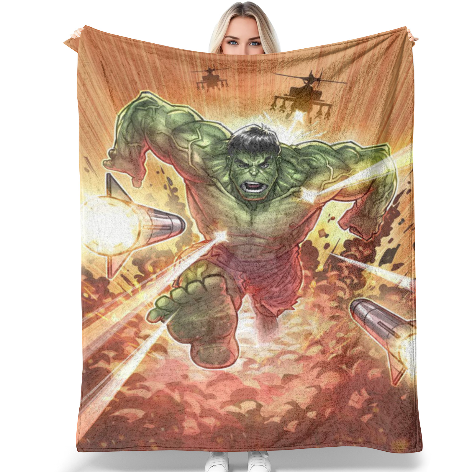 The Hulk Blanket 50"X40",Throw Blankets Flannel Sleep Cozy Lightweight ...