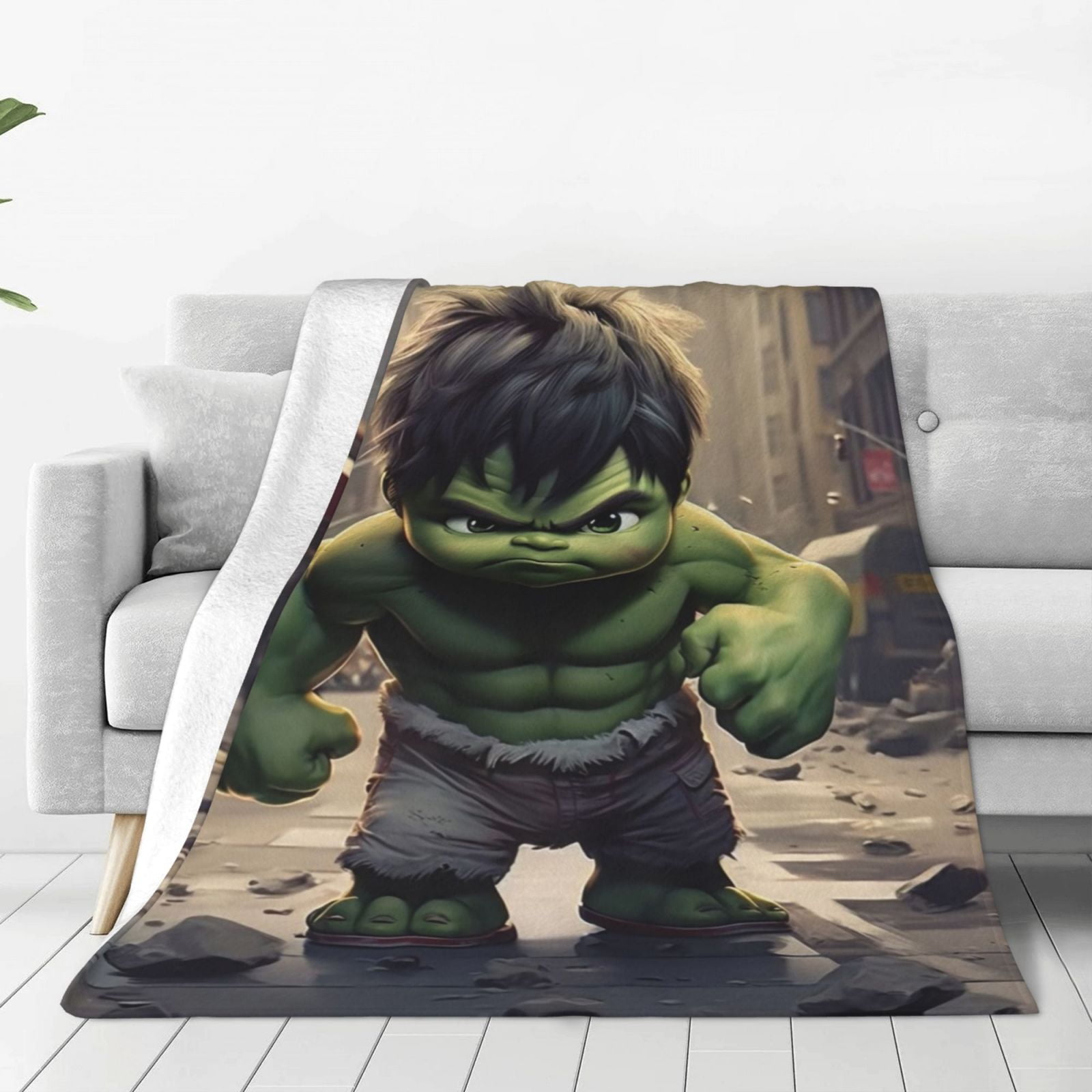 The Hulk Cute Anime Blanket, Gifts For Girls And Boys, Super Soft ...