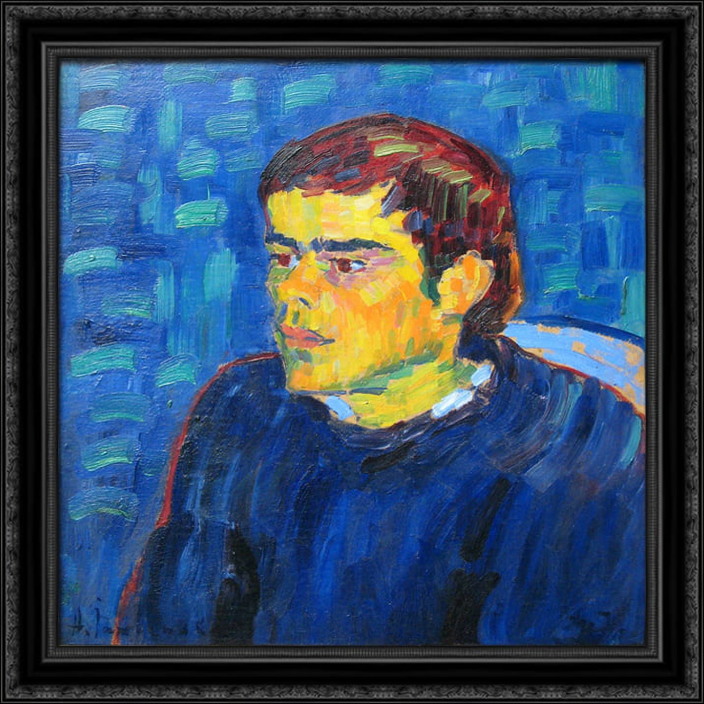 The Hunchback 28x30 Large Black Ornate Wood Framed Canvas Art by Alexej von Jawlensky - Walmart.com