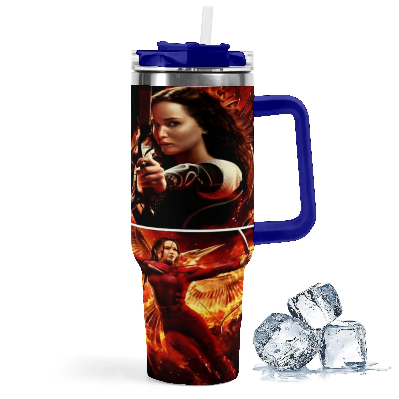 The Hunger Games Large capacity car cup has an iconic print, is durable ...