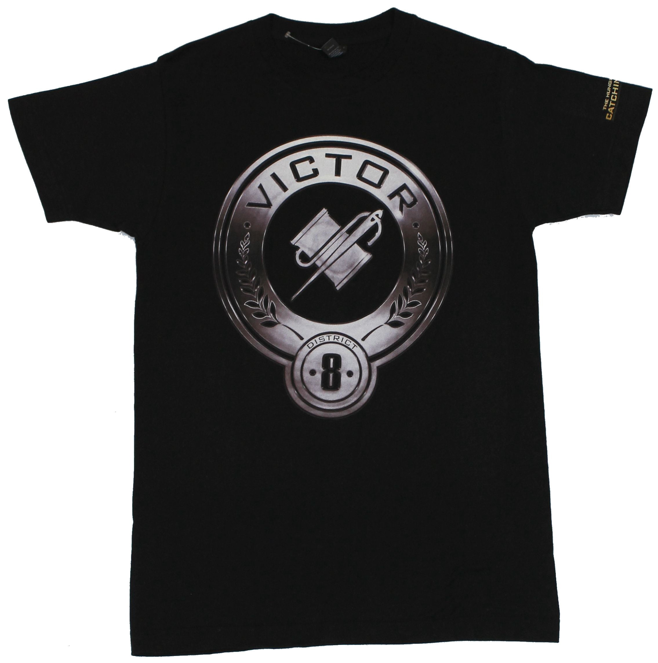The Hunger Games Mens T-Shirt - District 8 Thread and Needle Image (2X ...