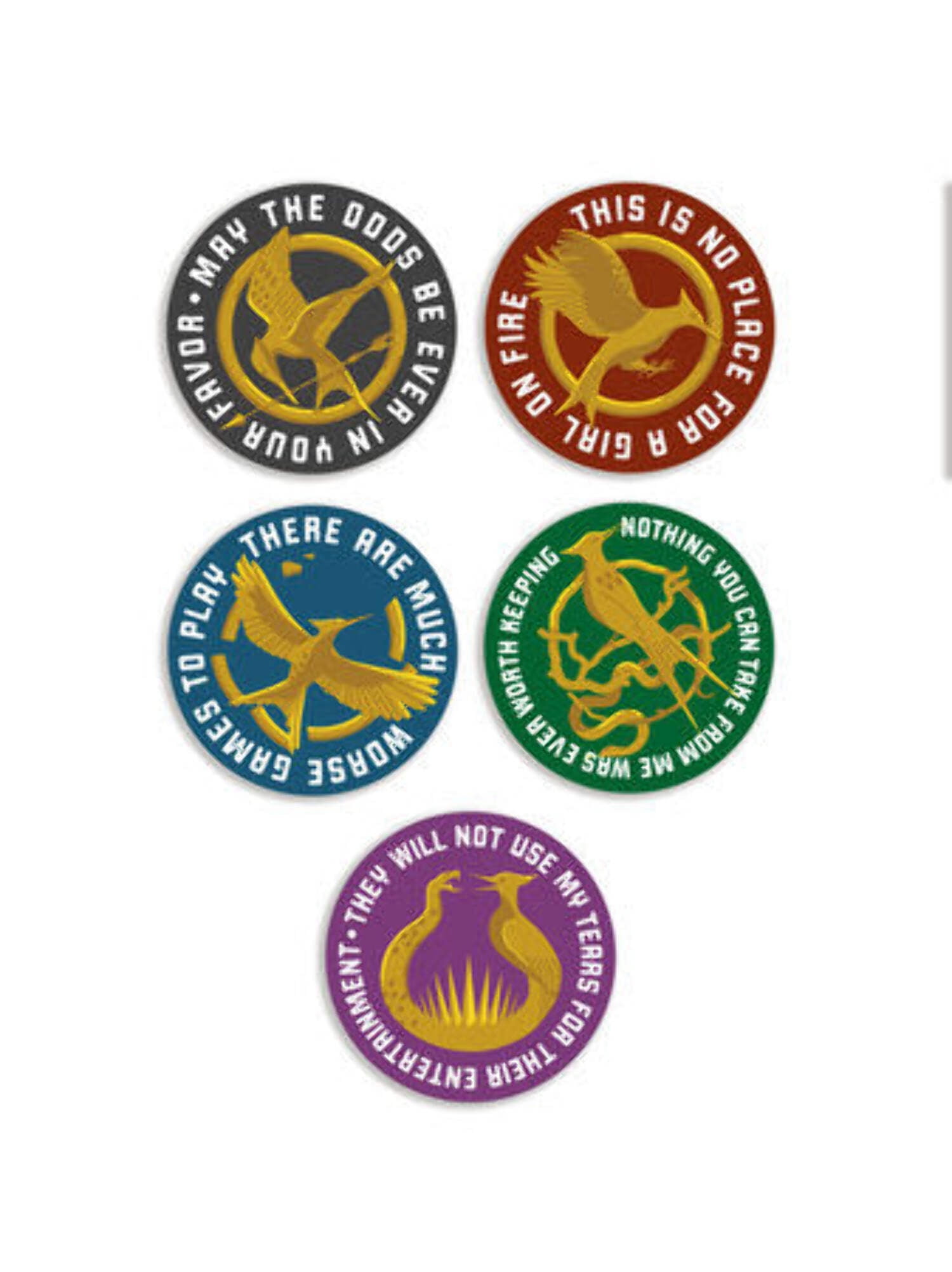 The Hunger Games: Mockingjay Icon Stickers - Sticker Set of 5 - Walmart.com