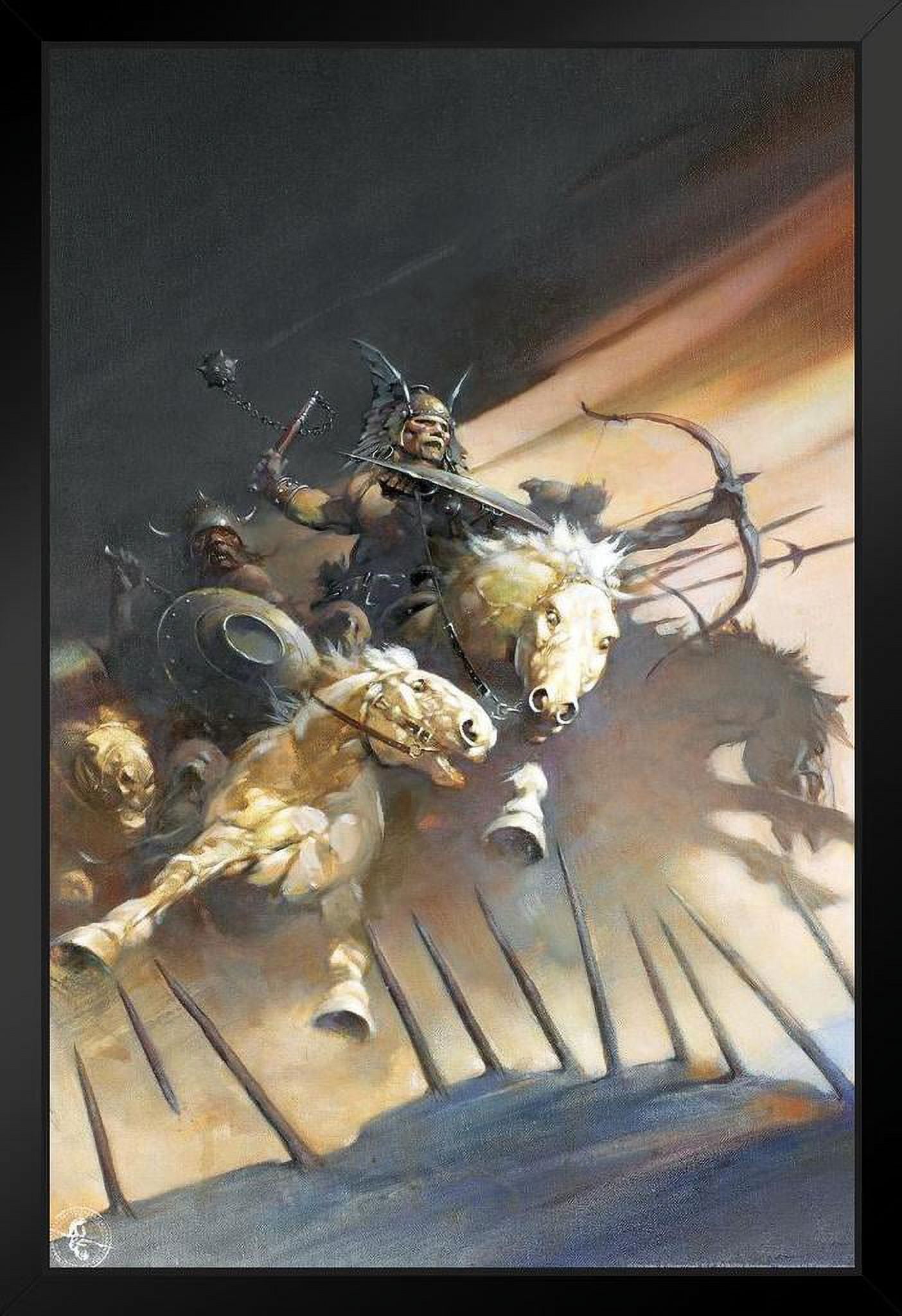 The Huns by Frank Frazetta Wall Art Gothic Fantasy Decor Frank Frazetta ...