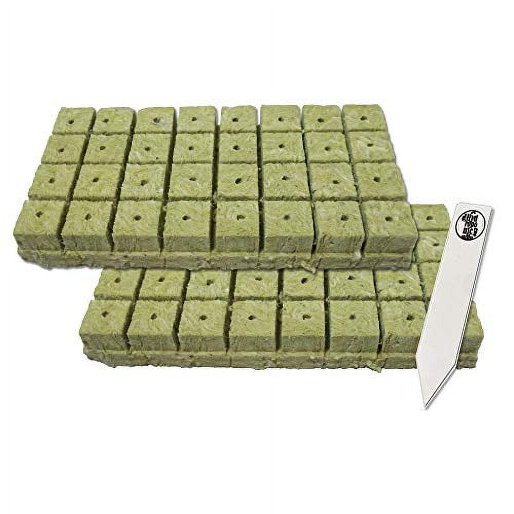 The Hydroponic City Rockwool Starter Plugs, Sheets of Plugs (64 Total ...