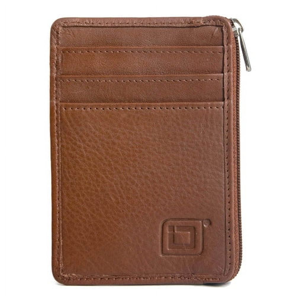The ID Stronghold RFID Blocking Leather RFID Minimalist Mini Wallet ...