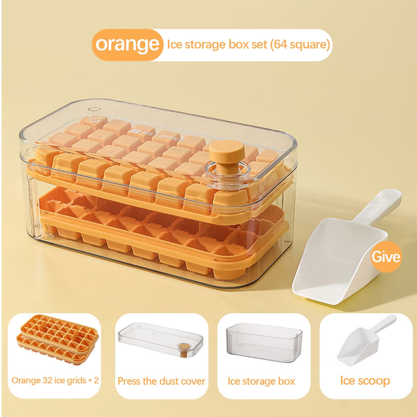 The Ice Box Uses A Food Grade Ice With A One Click Easy Demolding Ice ...