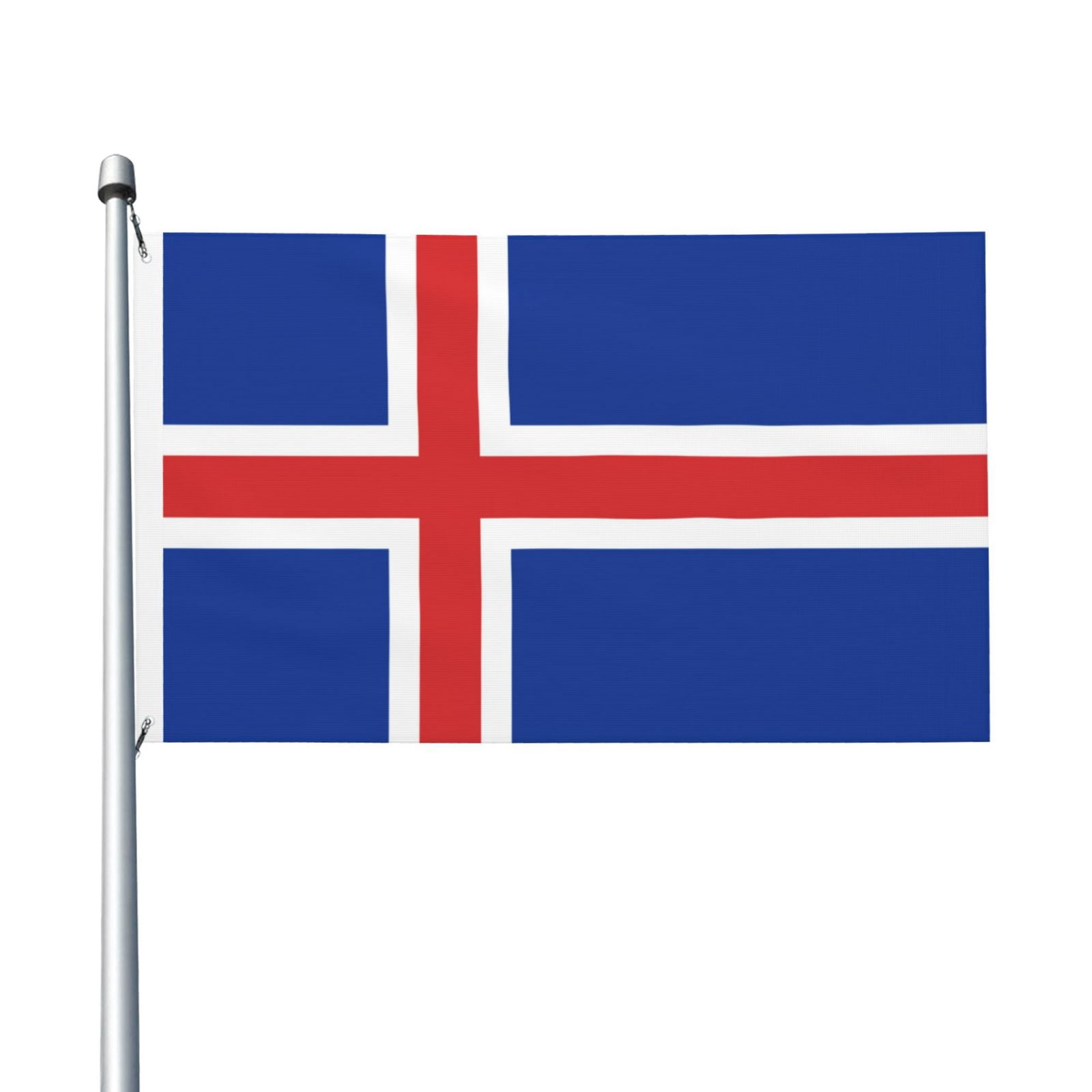 The Icelandic Flag Print Flag 3x5 Ft Outdoor Garden Flag Double Sided ...