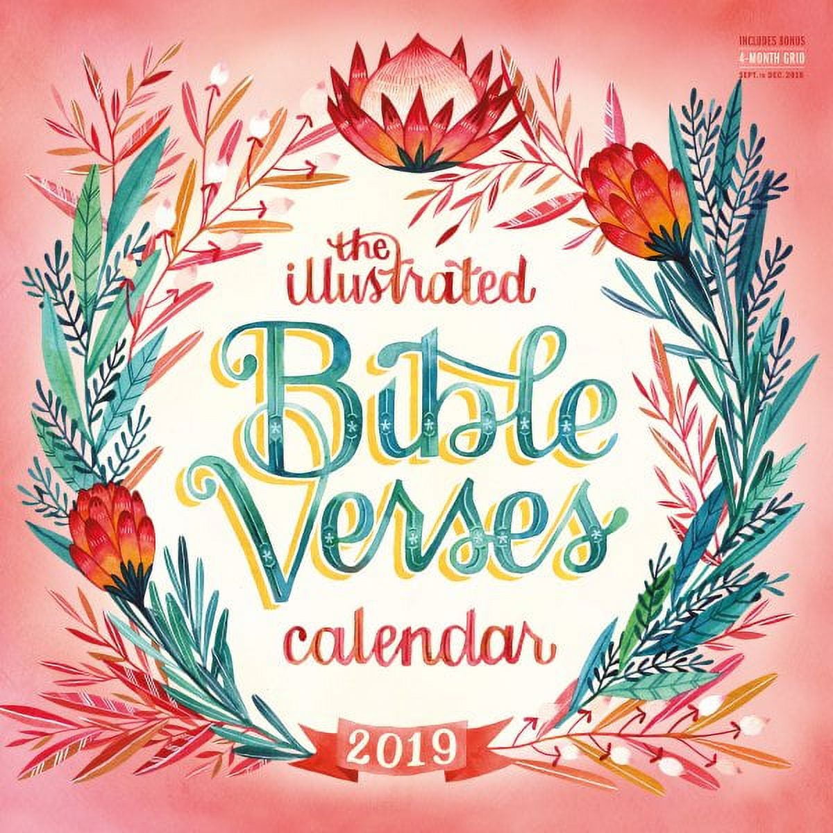 The Illustrated Bible Verses 2019 Calendar - Walmart.com