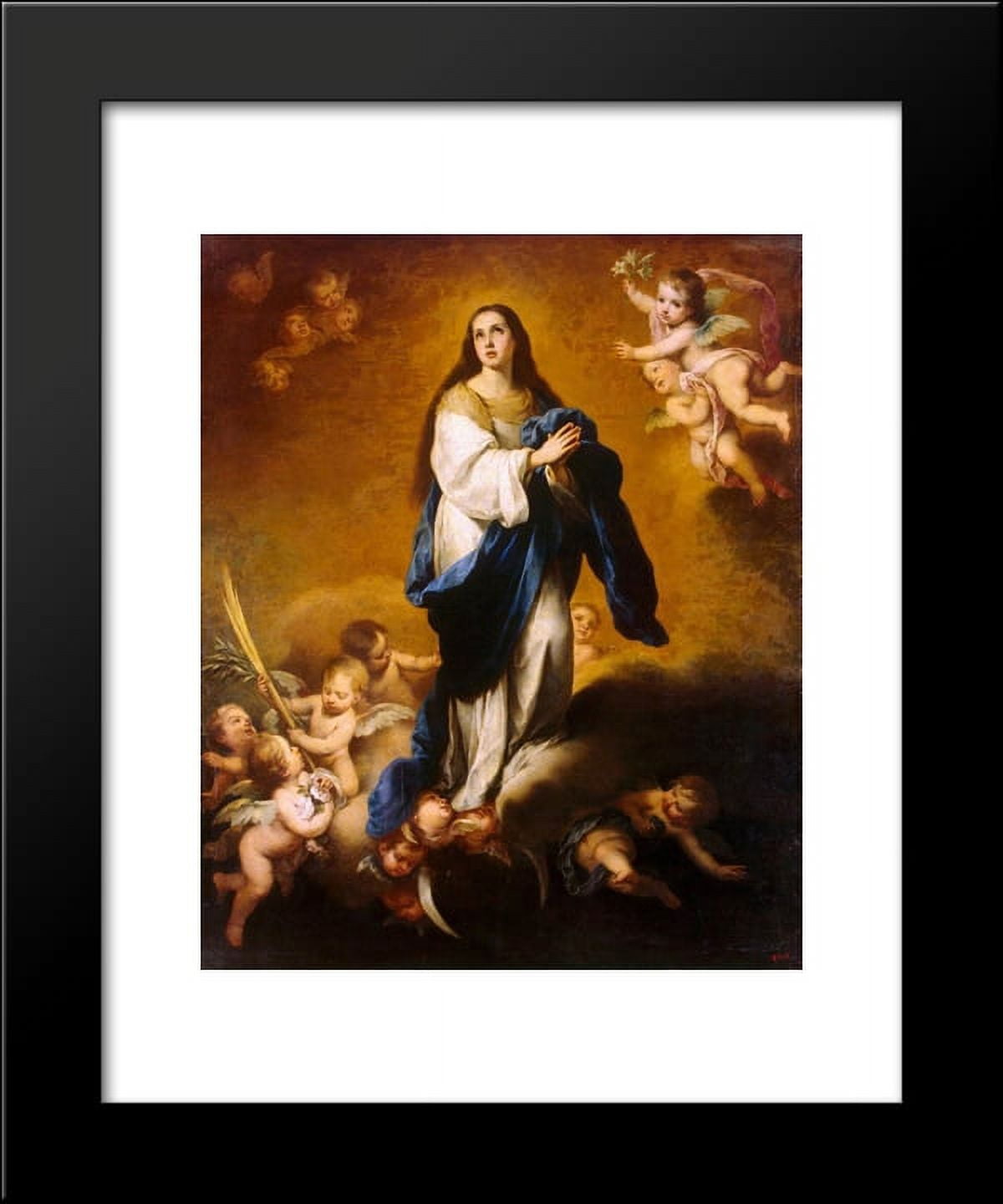 The Immaculate Conception (oil on canvas) 20x24 Framed Art Print by ...
