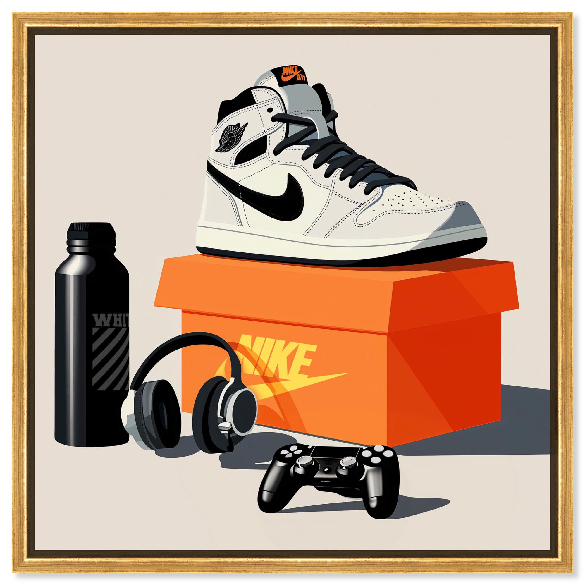 The Important Sneaker Accessories Canvas Sneaker Posters by Art Remedy ...