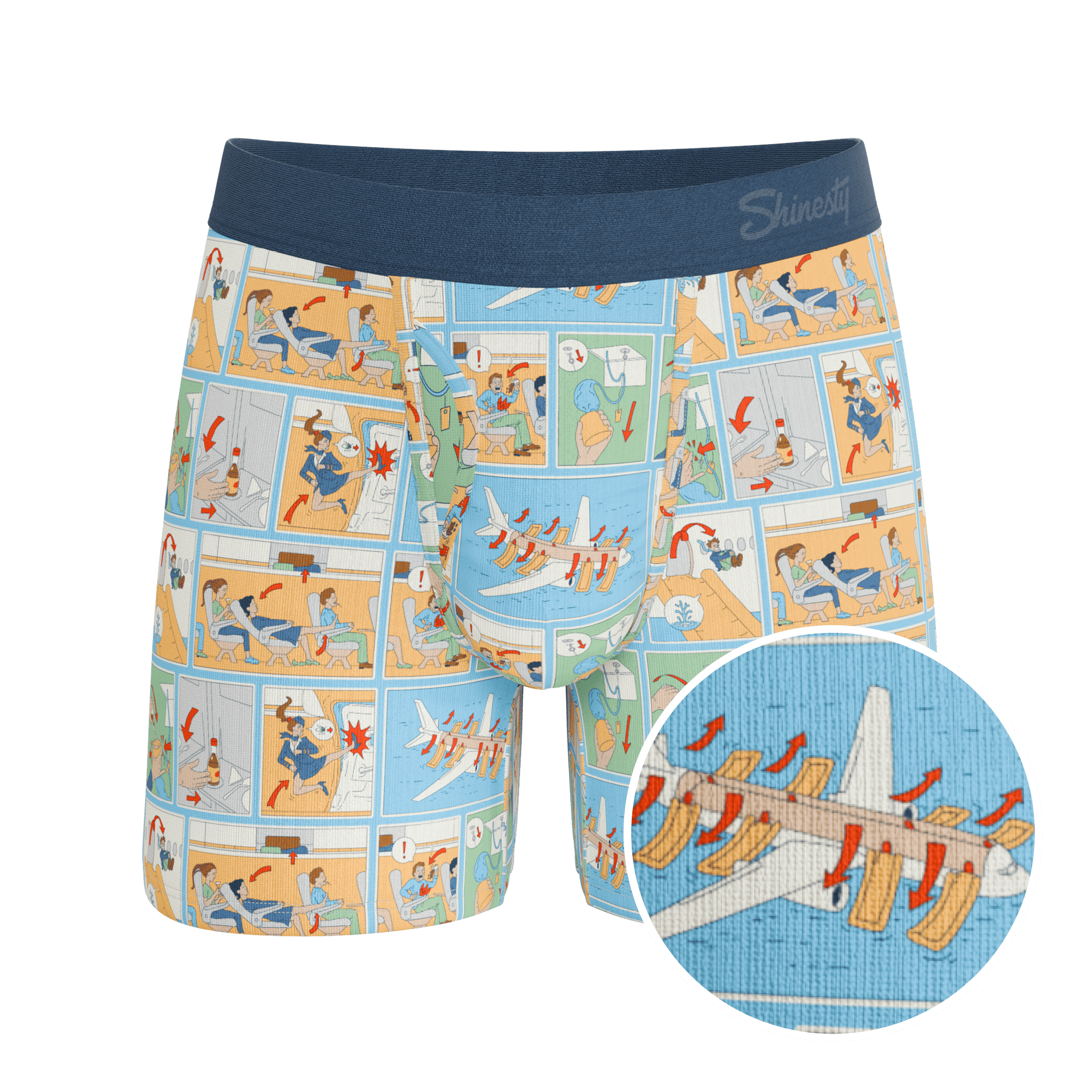 The Improper Protocol - Shinesty Airplane Pamphlet Ball Hammock Pouch ...