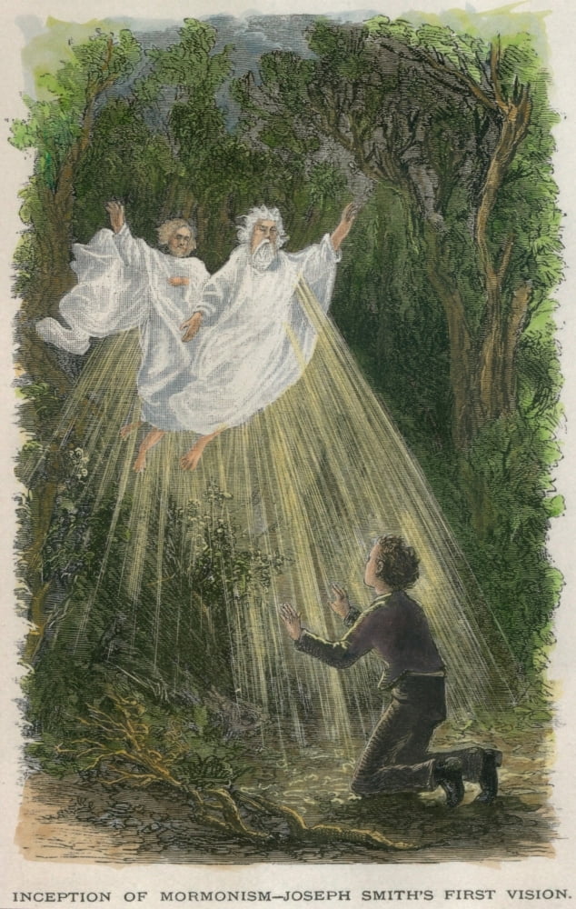 The Inception Of Mormonism. Joseph Smith'S Vision. While Praying In A ...