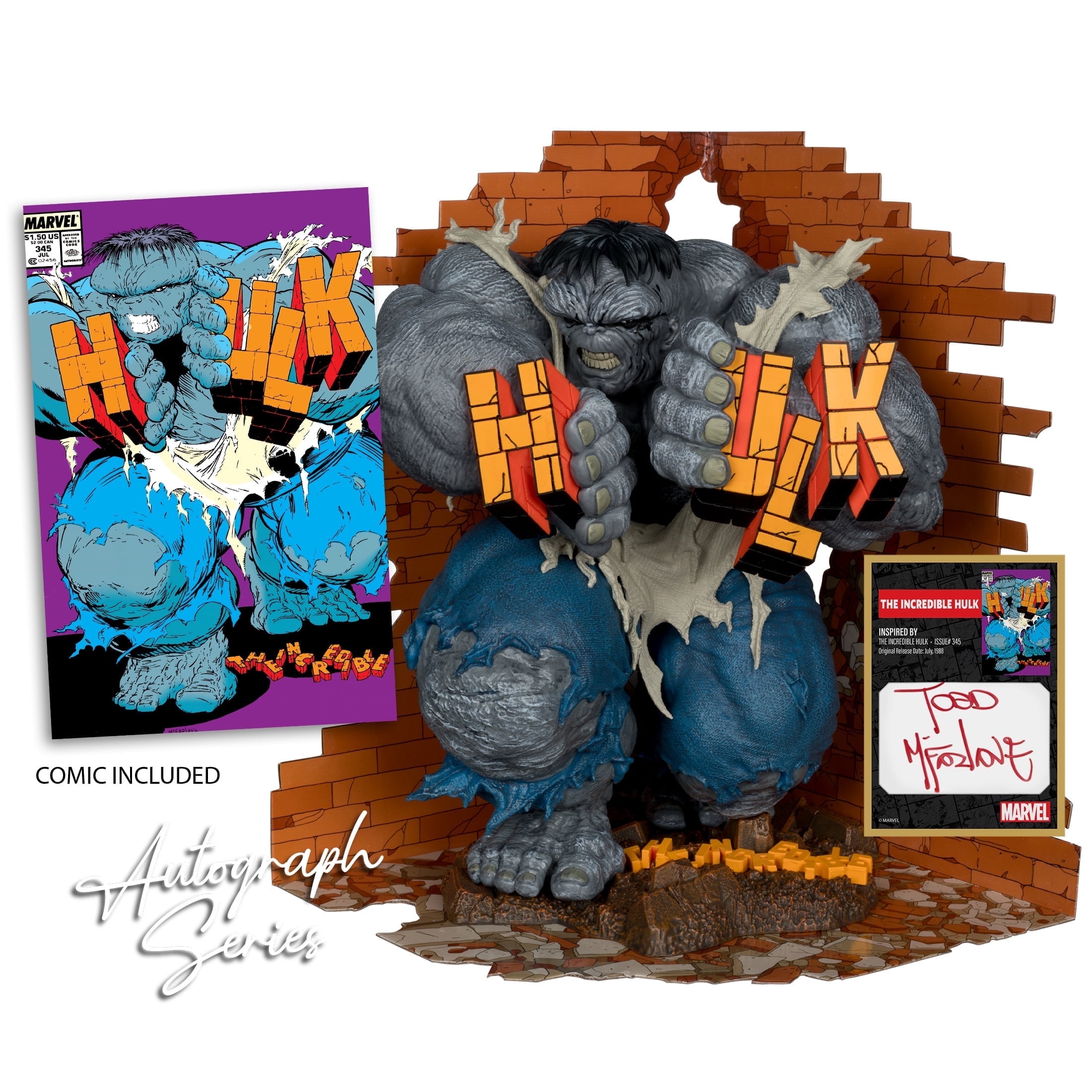 The Incredible Hulk 1:6th Scale Collectible Figure w/Scene Autograph ...