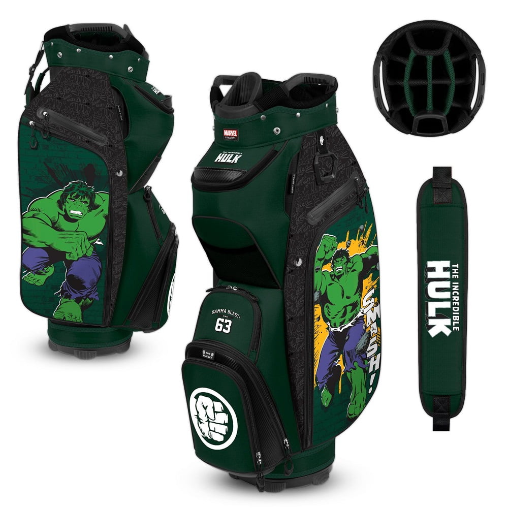 The Incredible Hulk Marvel Bucket III Cart Golf Bag - Brand New - Team ...