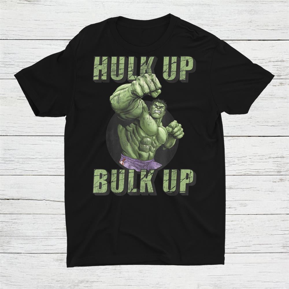 The Incredible Hulk Ough Hulk Up Bulk Up Badge Shirt Gift Black Size up ...