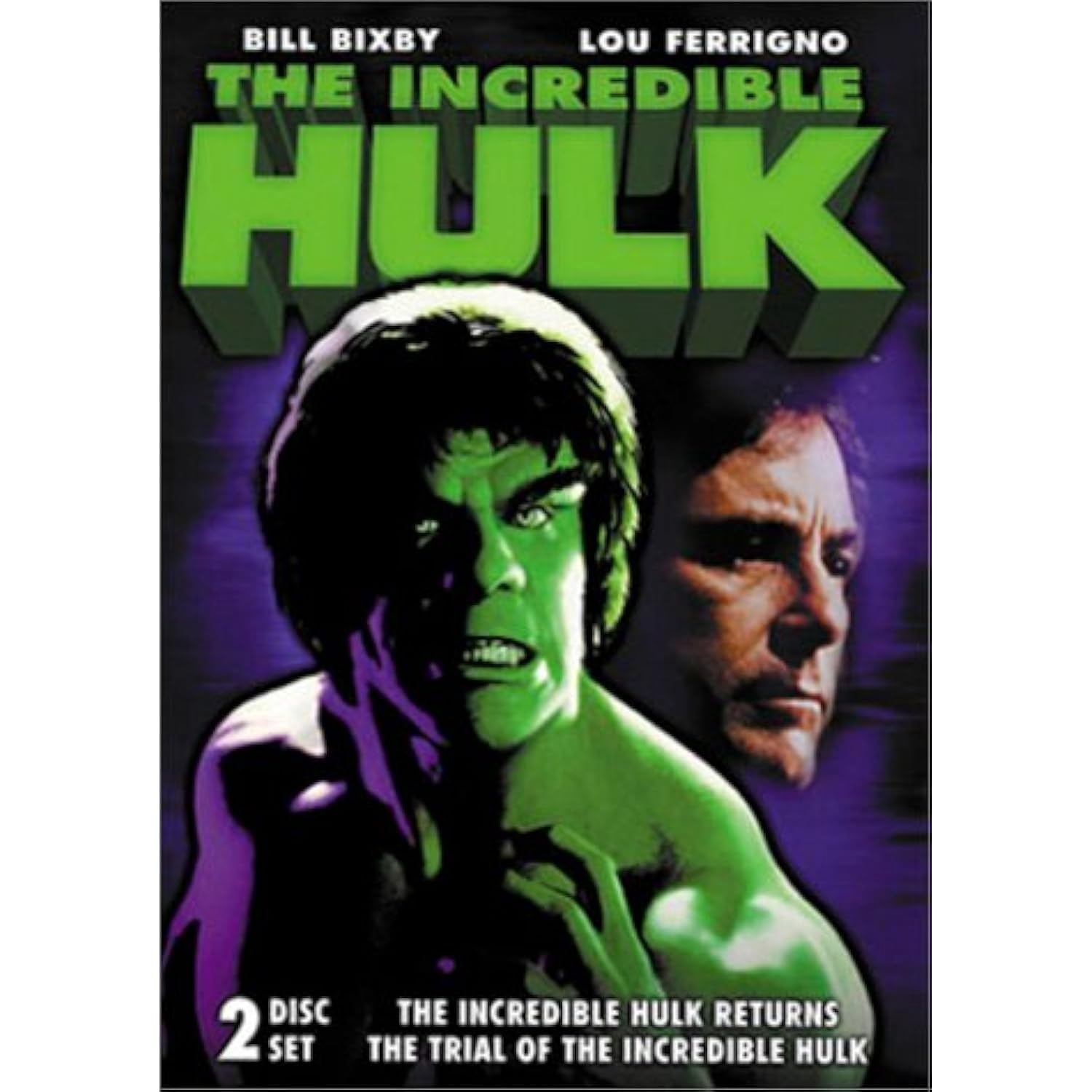 The Incredible Hulk Returns / The Trial of the Incredible Hulk (DVD, 2 ...