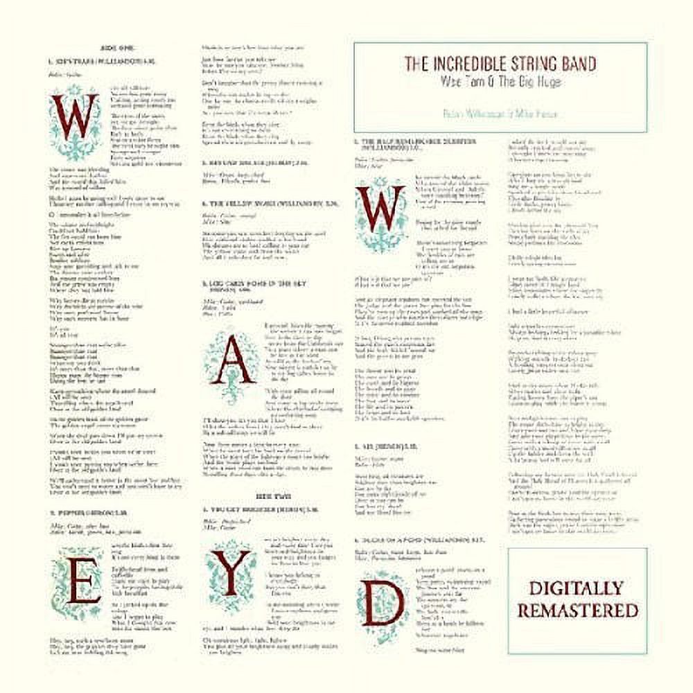 The Incredible String Band - Wee Tam & the Big Huge - Music ...