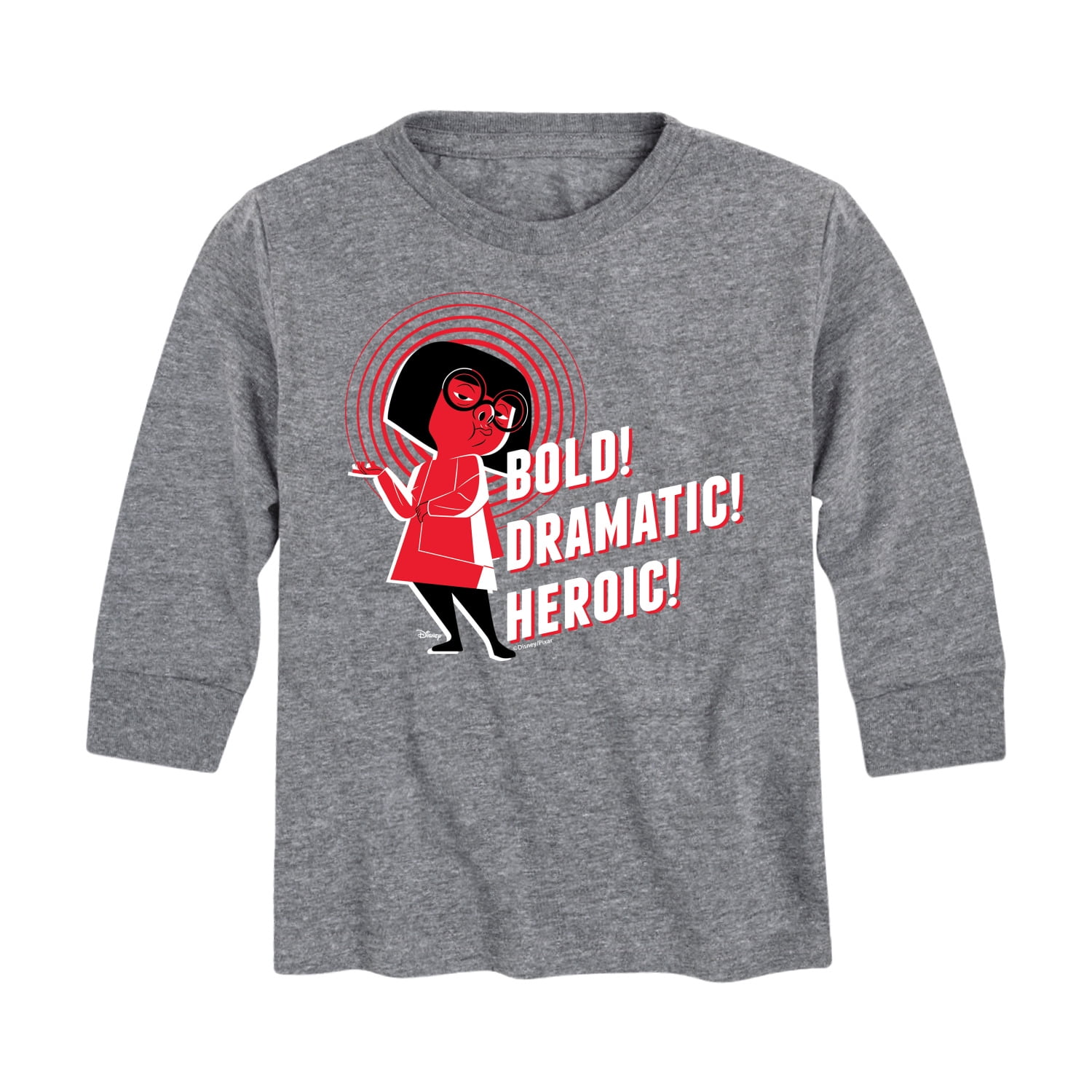 The Incredibles - Bold Dramatic Heroic - Toddler and Youth Long Sleeve ...