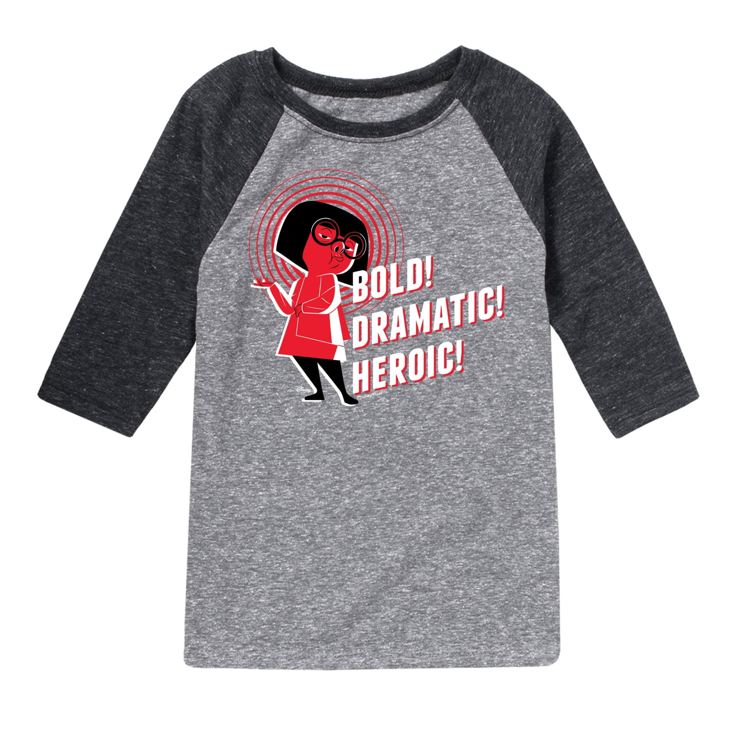 The Incredibles - Bold Dramatic Heroic - Toddler and Youth Raglan ...