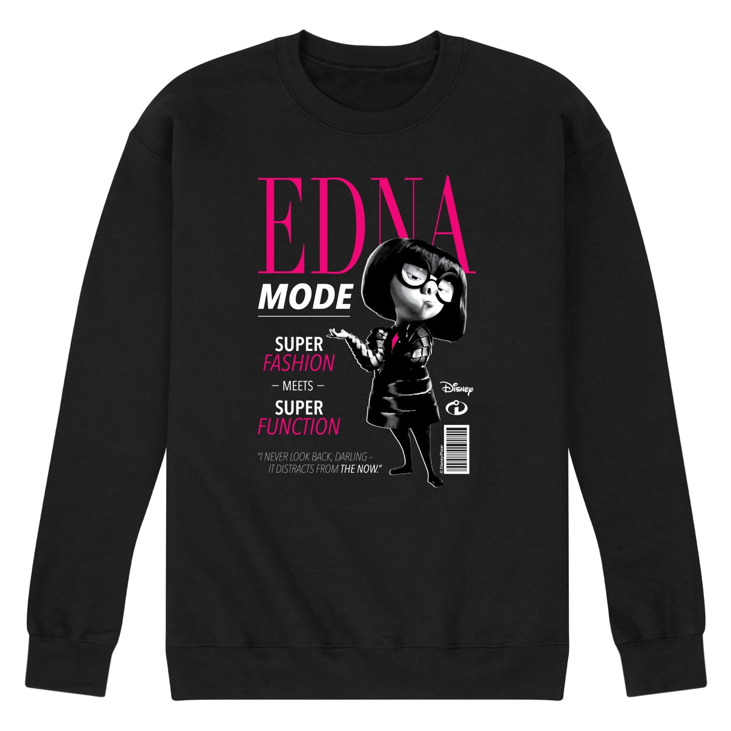 The Incredibles - Edna Mode Magazine - Men's Crew Fleece Sweatshirt ...