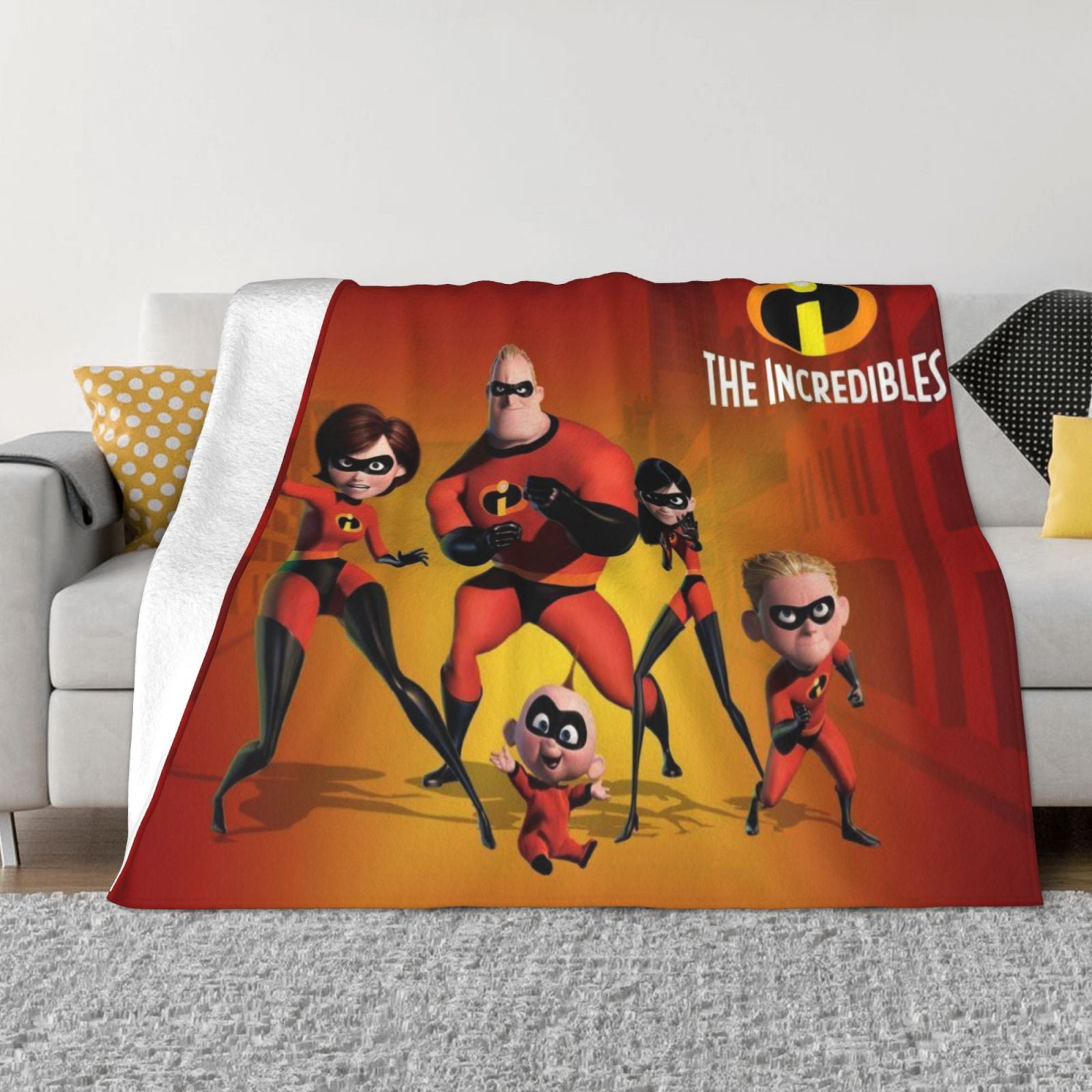 The Incredibles Fleece Throw Blanket For Couch Or Bed - Plush Cozy ...
