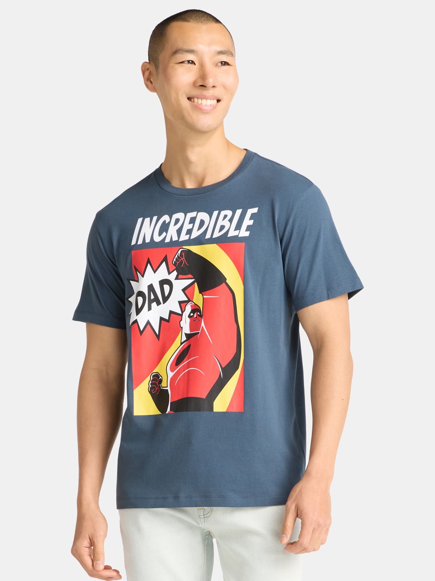 The Incredibles, Men's & Big Men's Graphic Fathers Day Tee, Sizes XS ...