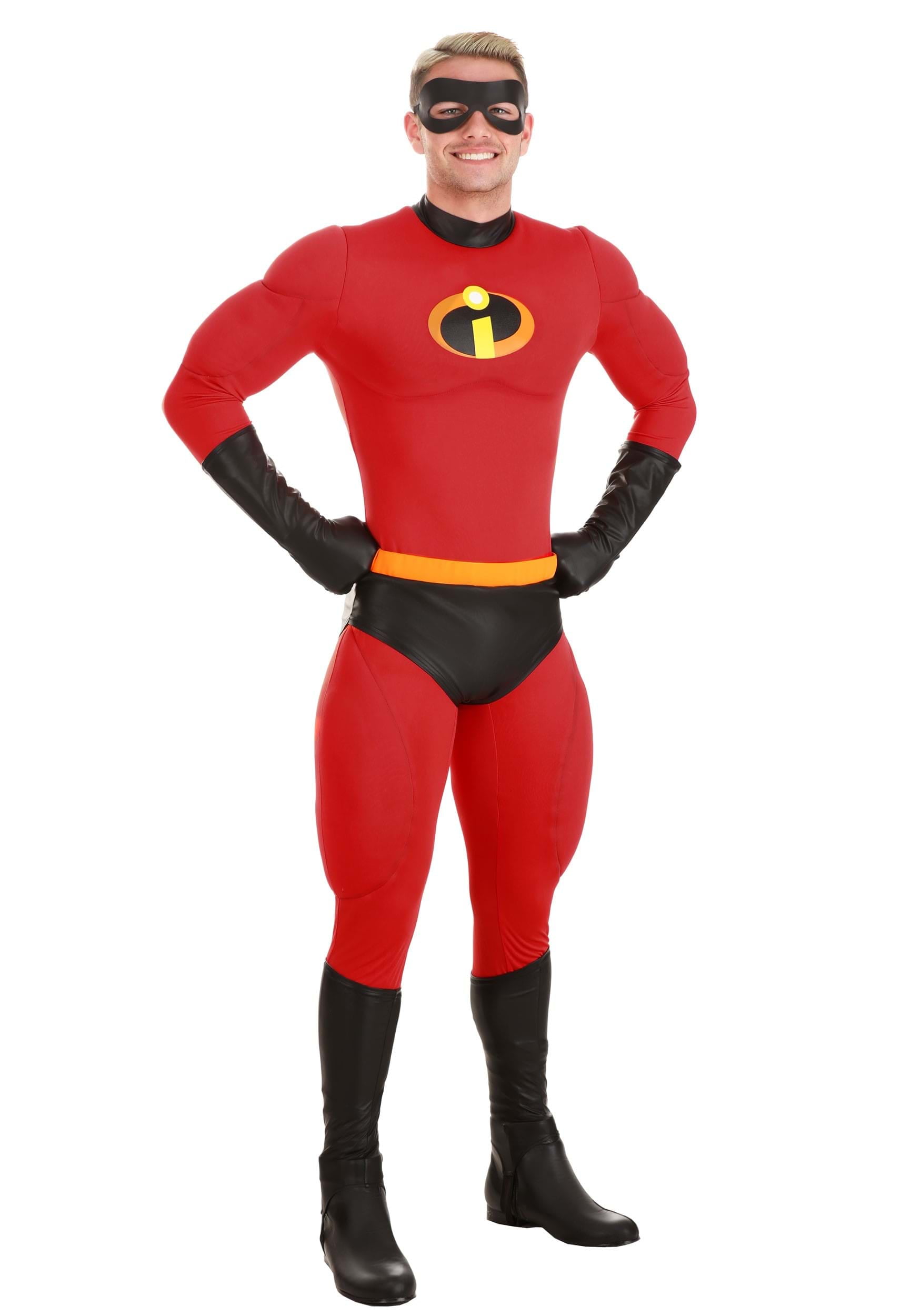 The Incredibles Men's Deluxe Mr. Incredible Costume - Walmart.com
