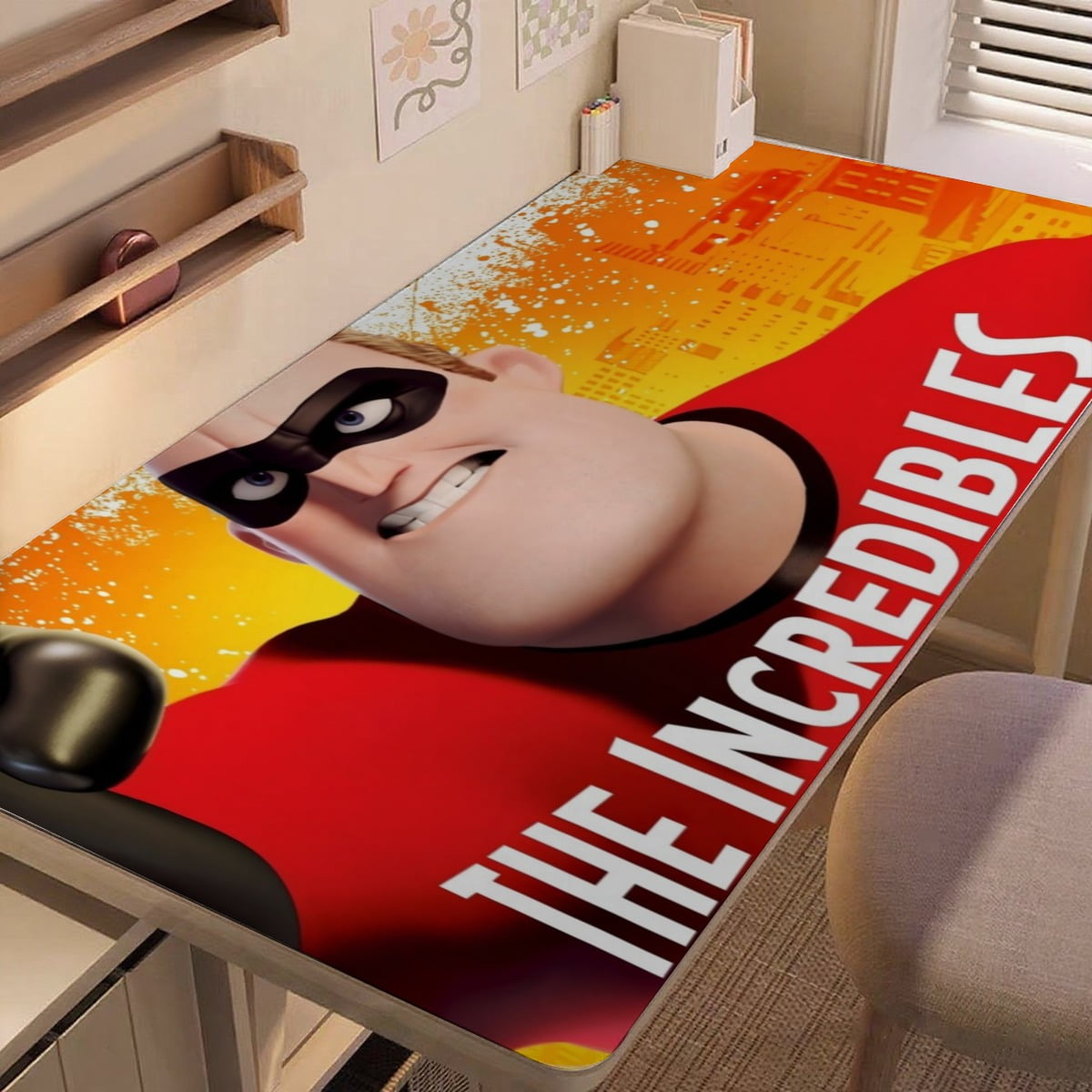 The Incredibles-themed extra-large Non-Slip Base leather Desk Table mat ...