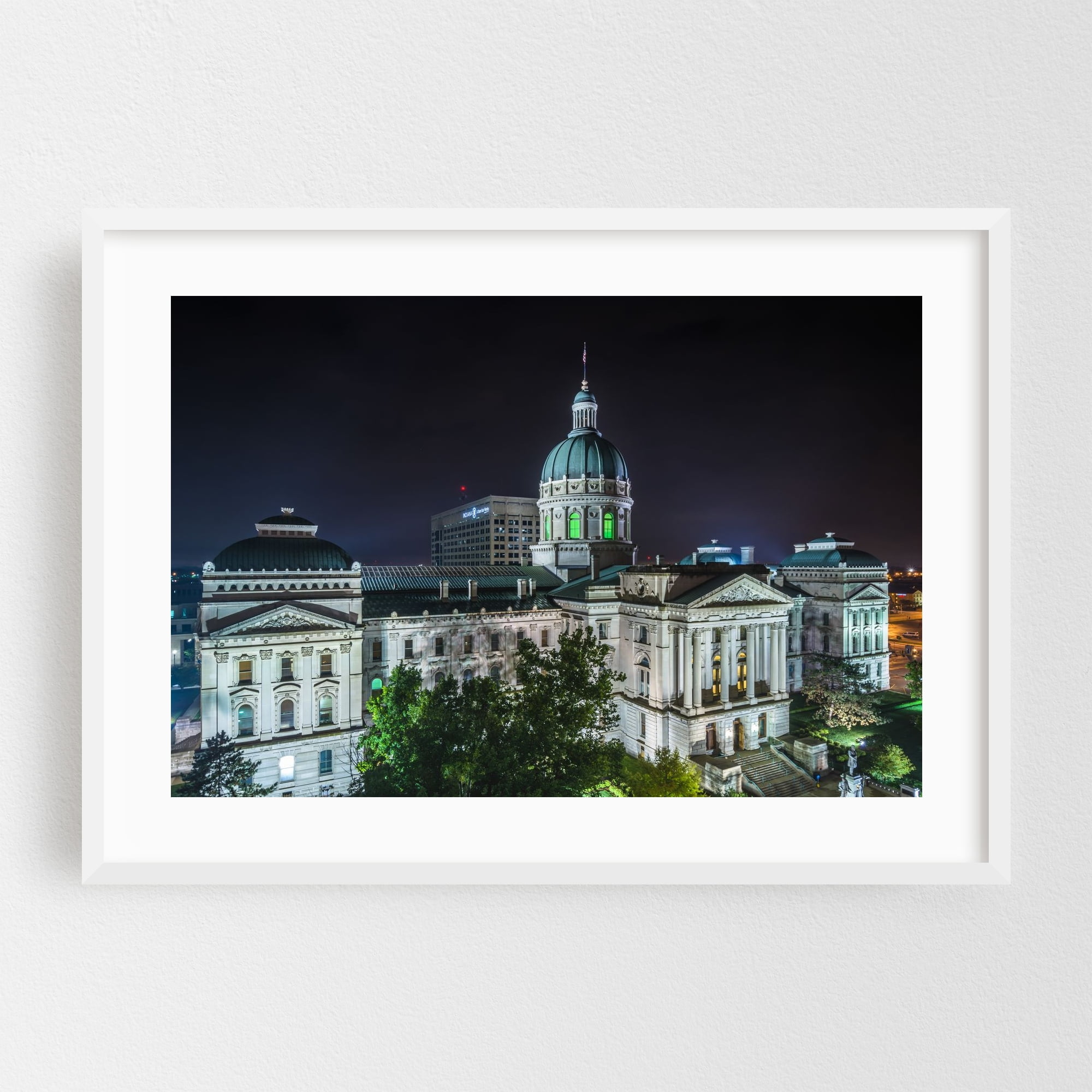 The Indiana Statehouse 02 - Indianapolis Indiana Photography White ...