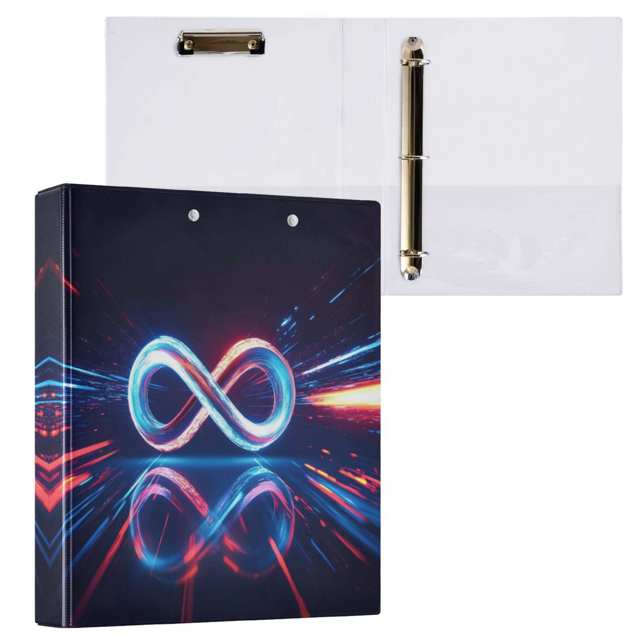 The Infinity Symbol 3 Ring Hardcover Binders 1.5in Round Rings for ...