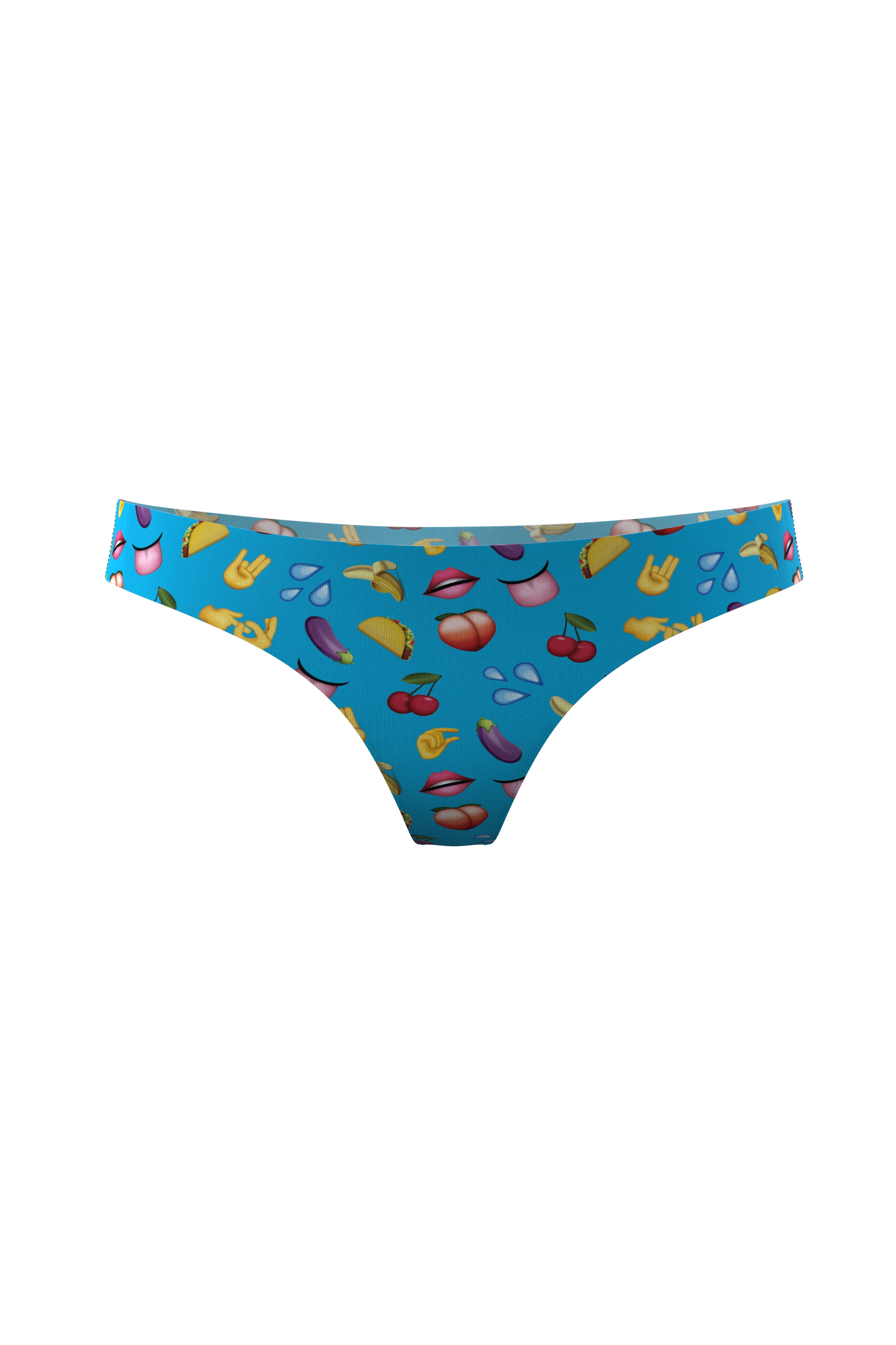 The Innuendo - Shinesty Emoji Seamless Thong Medium - Walmart.com