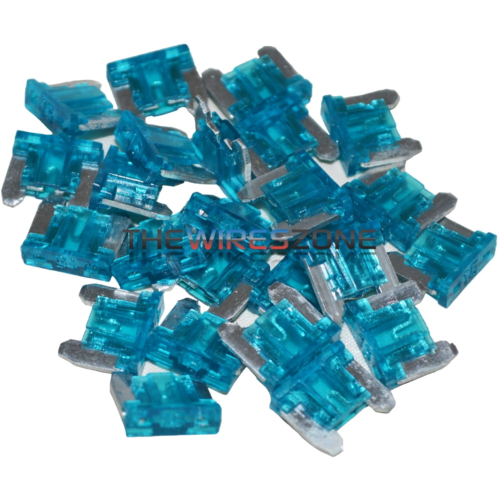 The Install Bay ATMLP15-25 Blue 15 Amp Mini Low Profile Fuse (25/pack ...