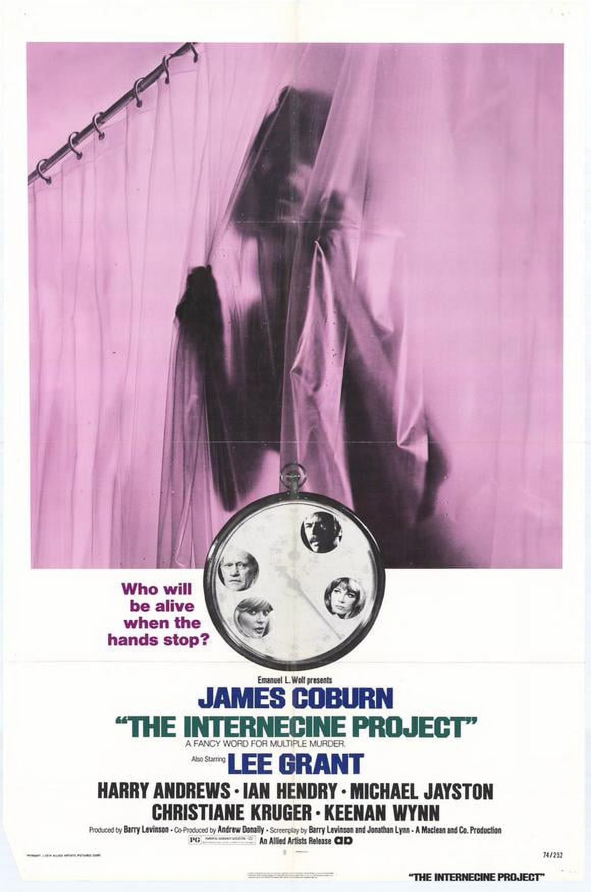 The Internecine Project - movie POSTER (Style A) (27" x 40") (1974 ...