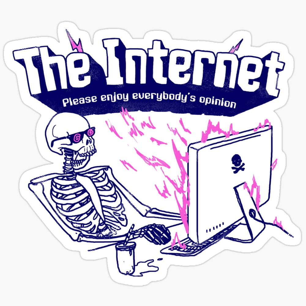 The Internet Sticker Phone Decal Water Bottle Stickers Car Decals ...