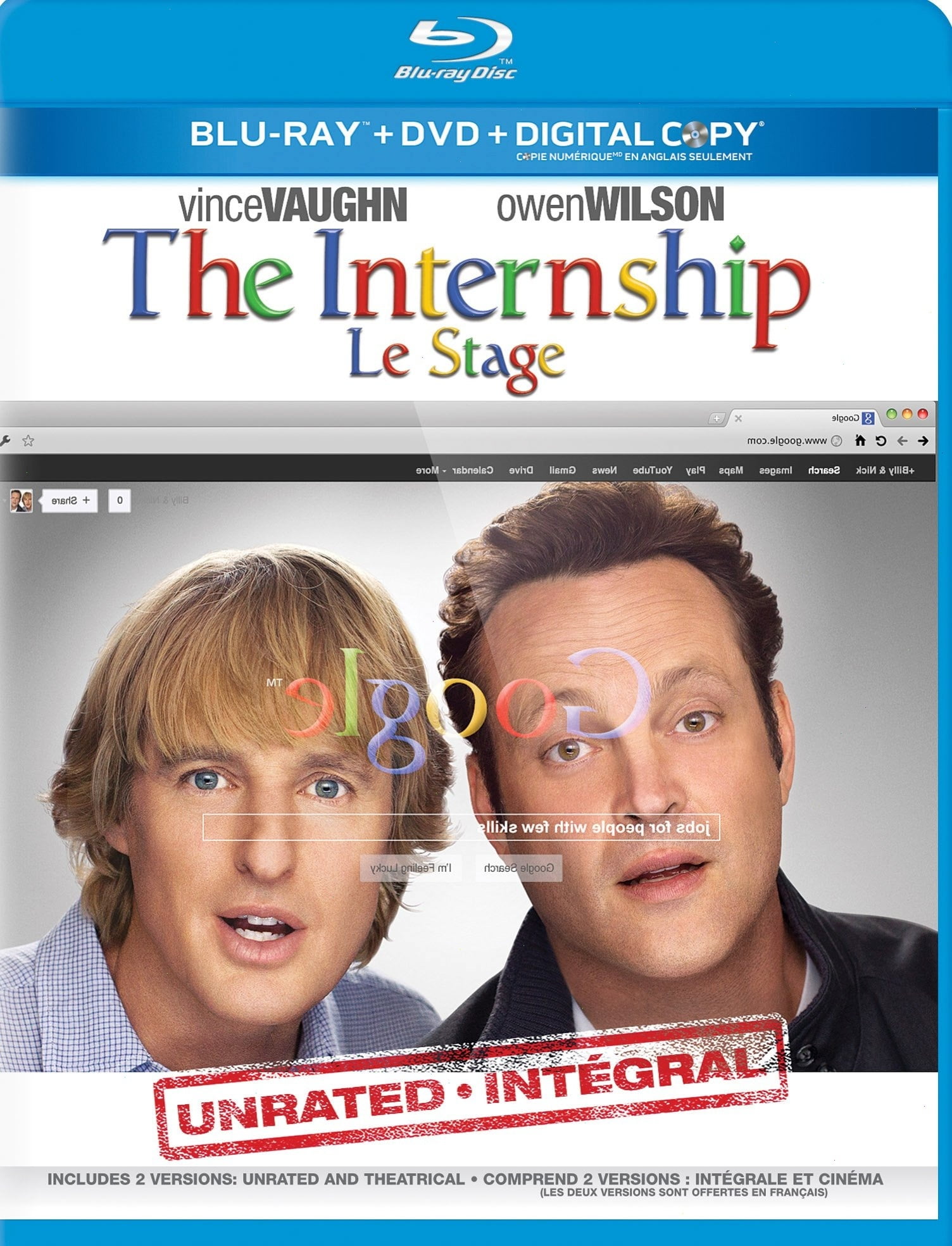 The Internship - Unrated [Blu-ray + DVD] - Walmart.com